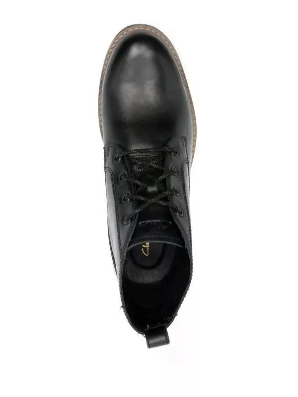 Clarks Westcombe Leather Ankle Boots - Black