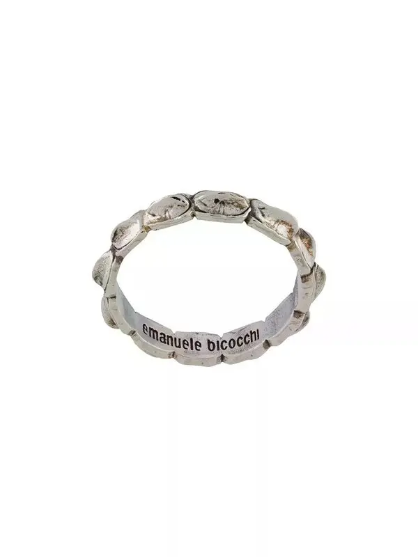 Emanuele Bicocchi Croc Ring - Metallic