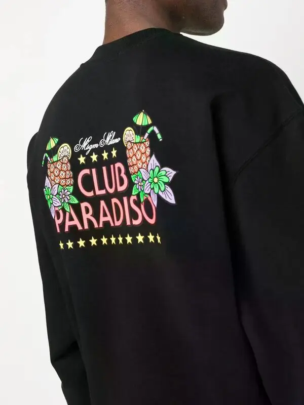 MSGM Logo-print Cotton Sweatshirt