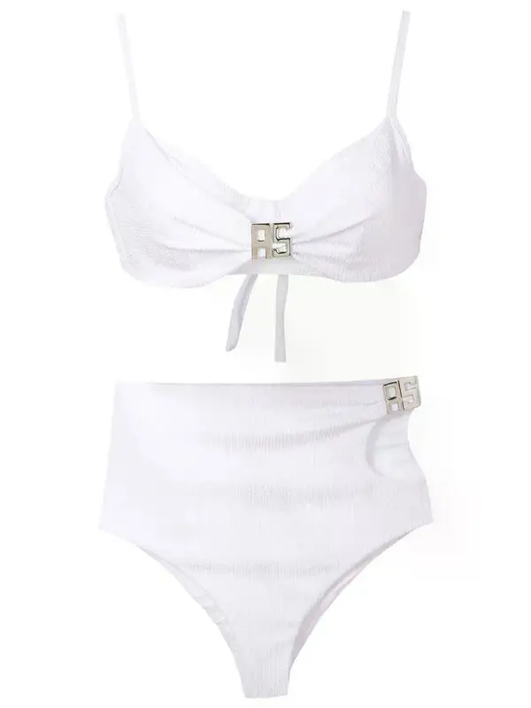 AMIR SLAMA Cut-out Detail Bikini - White