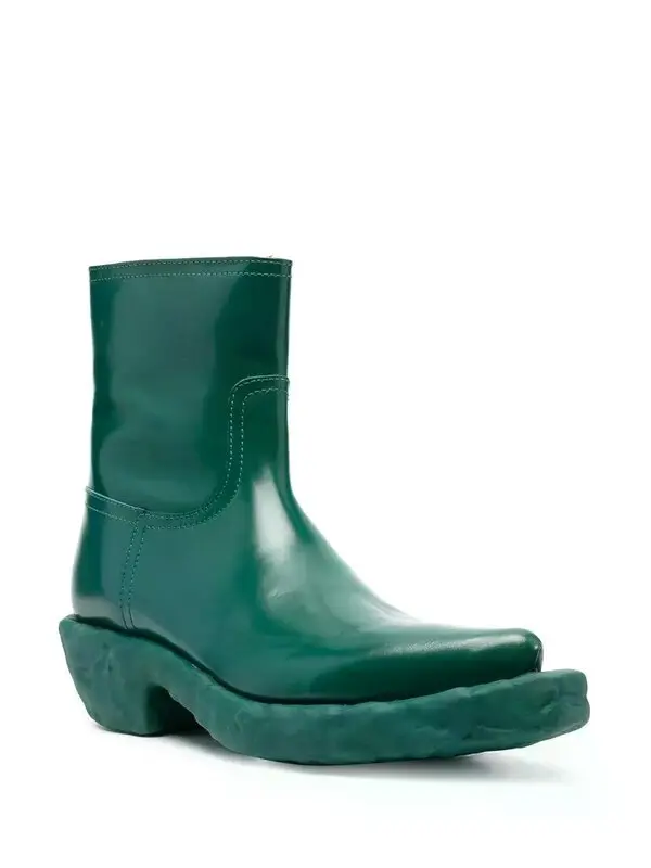 Camper 55mm Textured-sole Boots - Green