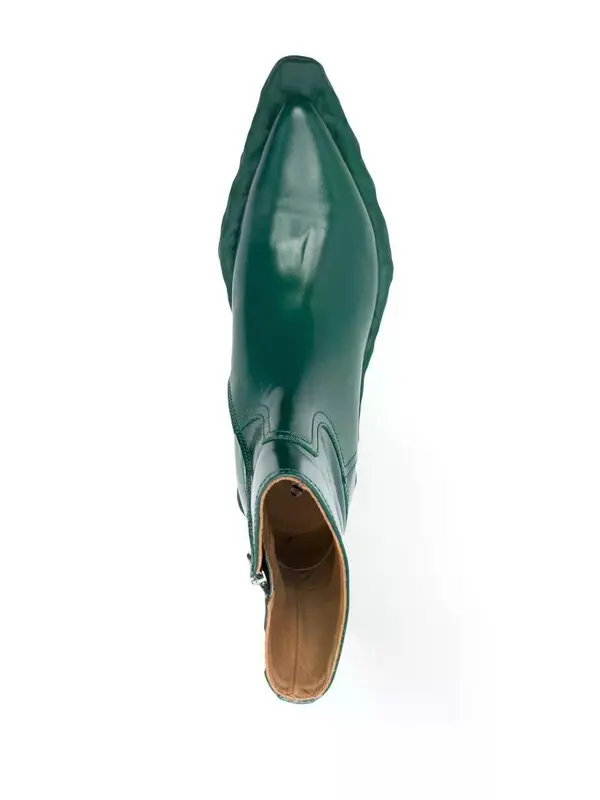 Camper 55mm Textured-sole Boots - Green