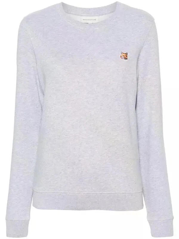Maison Kitsuné Fox Head Cotton Sweatshirt - Grey