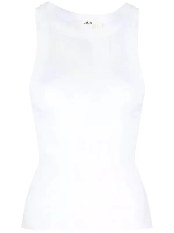 Ba&sh Fine-ribbed Cotton Tank Top
