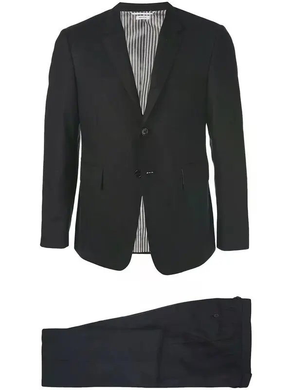 Thom Browne Super 120s Wool Twill Suit - Black
