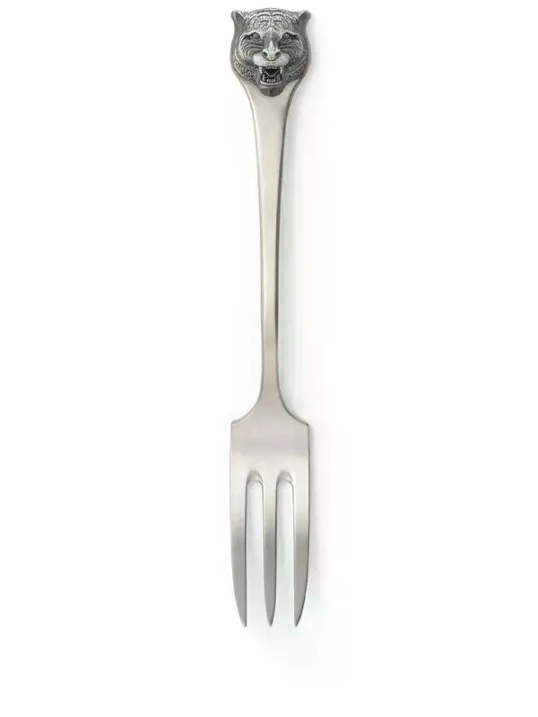 Gucci Tiger Head Fork - Silver