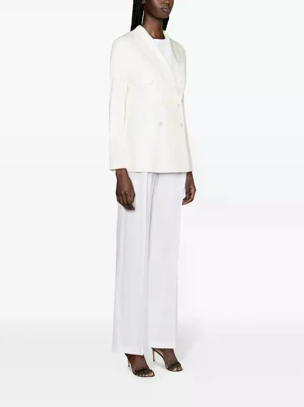 Kiton Double-breasted Canvas Blazer