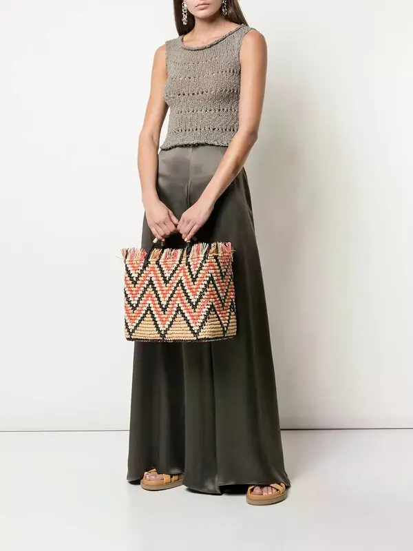 Voz Open Knit Crop Top