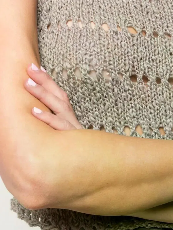 Voz Open Knit Crop Top