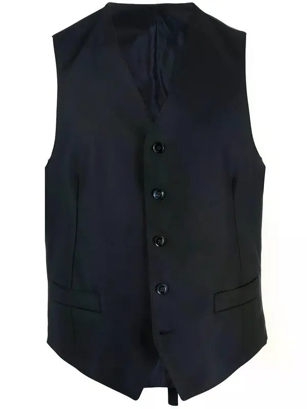 DELL'OGLIO Single-breasted Wool Waistcoat