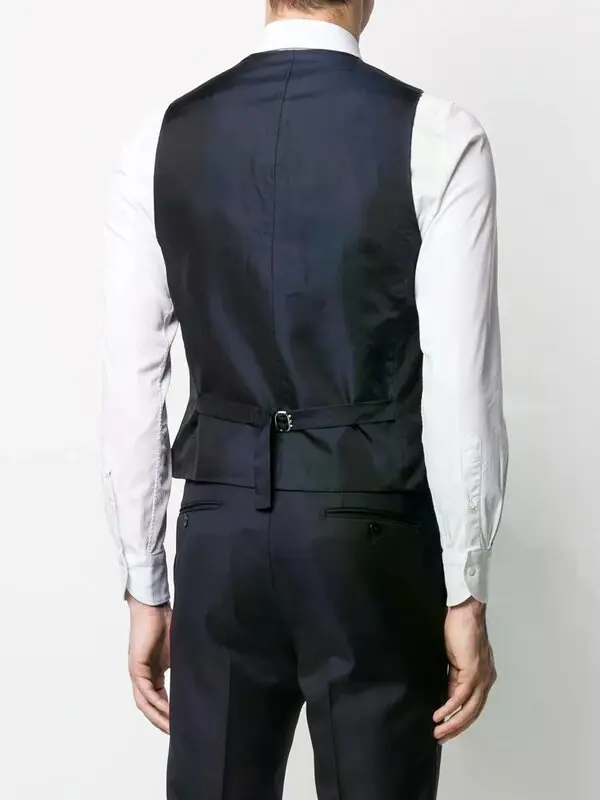 DELL'OGLIO Single-breasted Wool Waistcoat