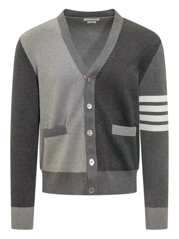 Thom Browne 4-bar V-neck Cardigan