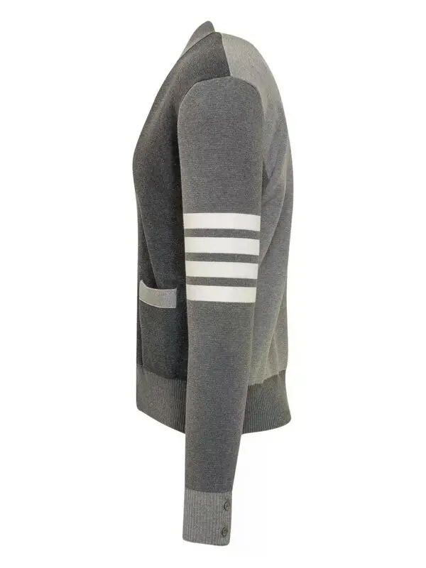 Thom Browne 4-bar V-neck Cardigan