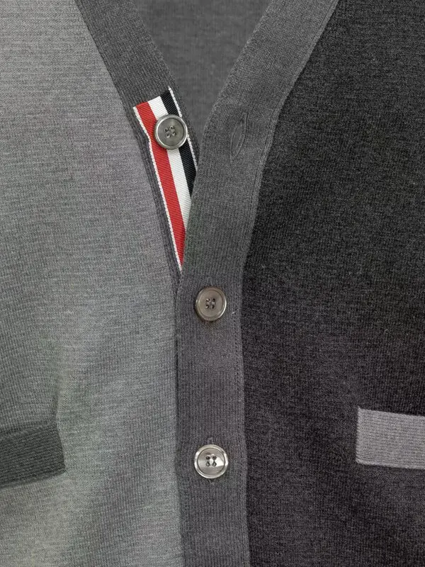 Thom Browne 4-bar V-neck Cardigan