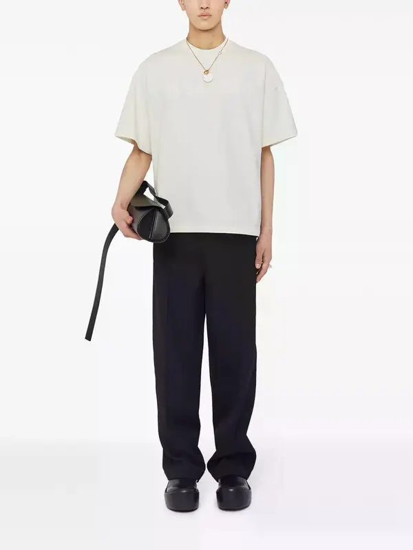 JIL SANDER Logo Print Cotton T-shirt - Neutrals