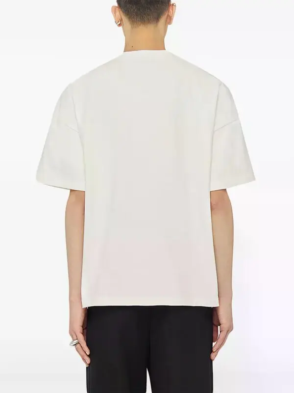 JIL SANDER Logo Print Cotton T-shirt - Neutrals