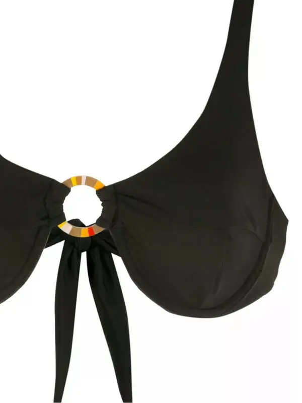 AMIR SLAMA Ring-details Bikini Set