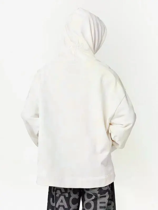 Marc Jacobs Monogram Oversized Drawstring Hoodie - Neutrals