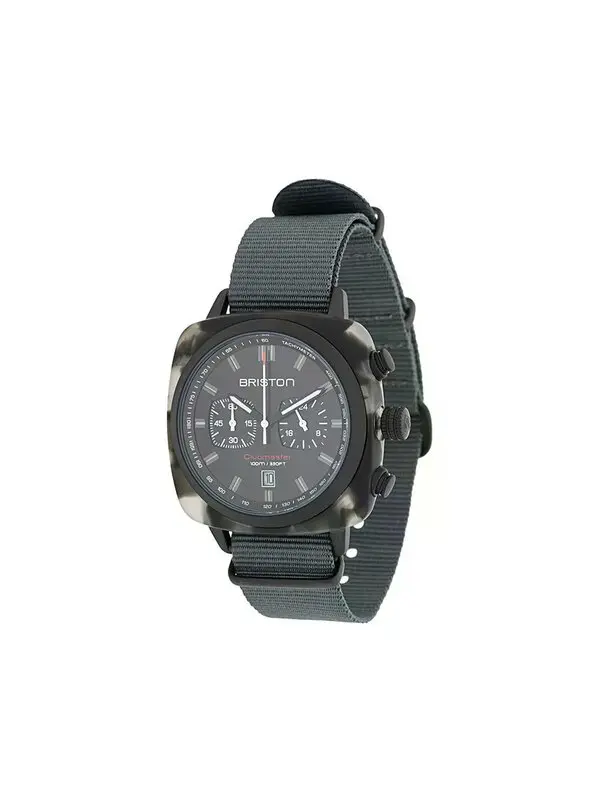BRISTON Clubmaster Sport Chrono 42mm Timepiece - Black