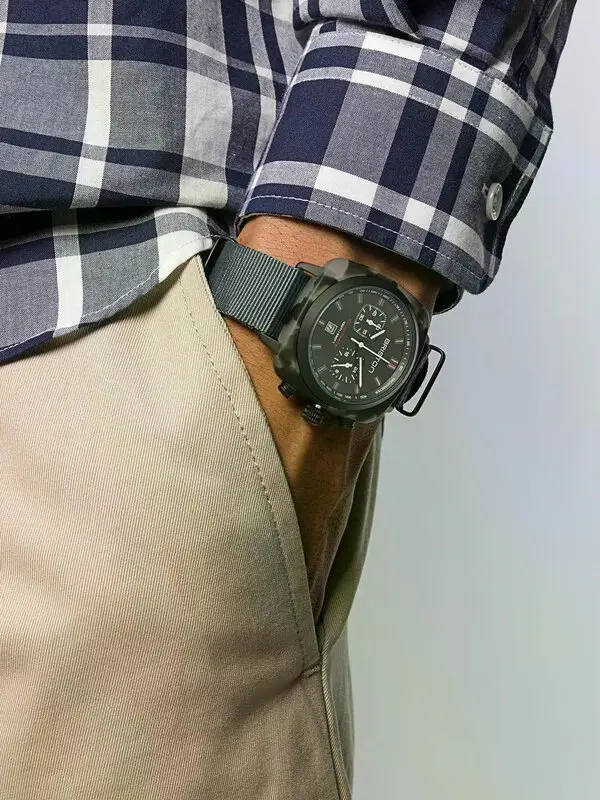 BRISTON Clubmaster Sport Chrono 42mm Watch - Black