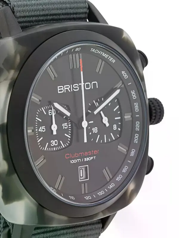BRISTON Clubmaster Sport Chrono 42mm Watch - Black