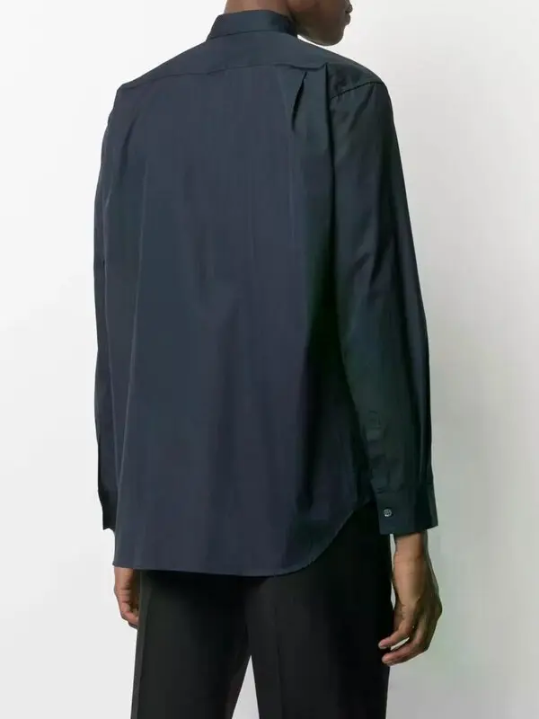 Comme Des Garçons Pointed Collar Cotton Shirt - Blue