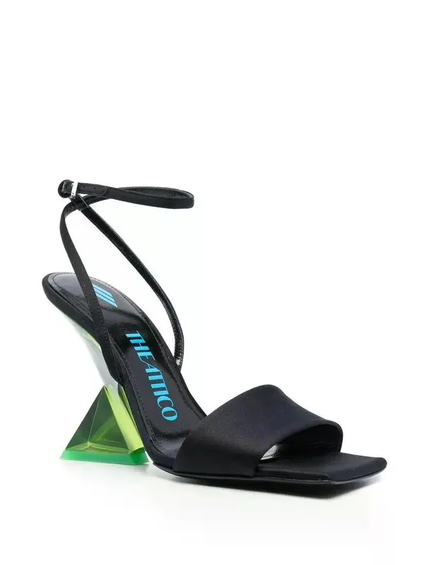 Attico Cheope 105mm Sandals - Black
