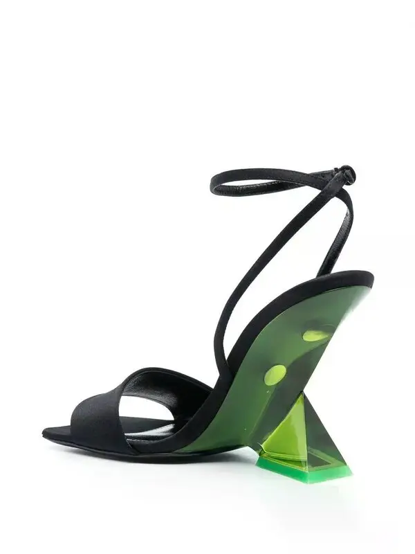 Attico Cheope 105mm Sandals - Black