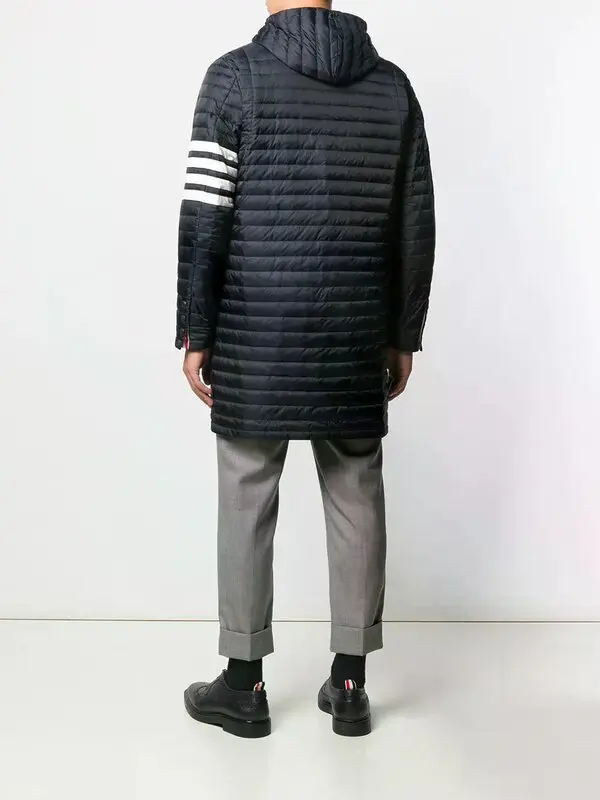 Thom Browne 4-bar Padded Coat - Blue
