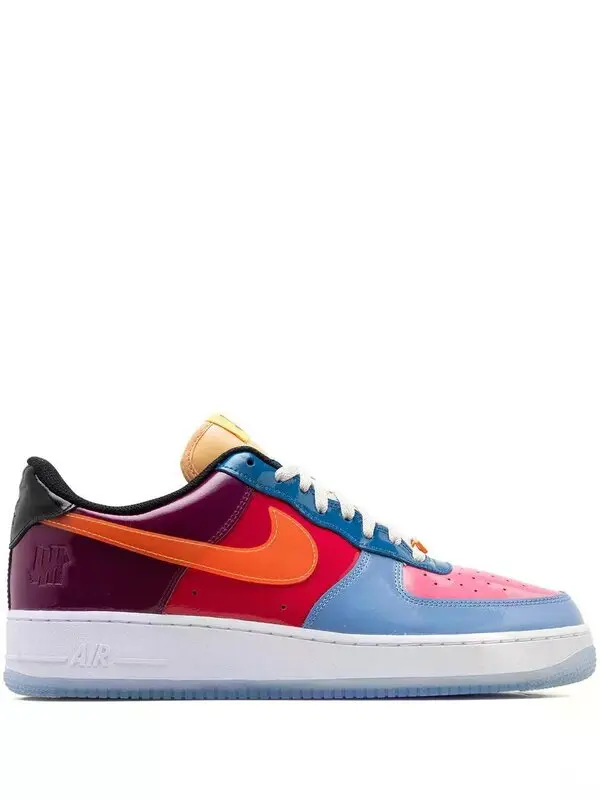 Nike X Undefeated Air Force 1 Low Multi Patent Sneakers - Blue