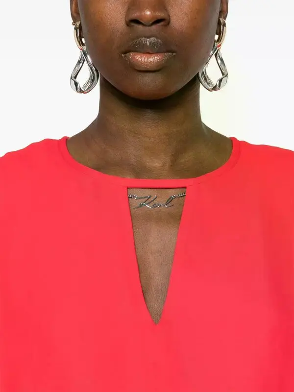Karl Lagerfeld Cape-design Mini Dress