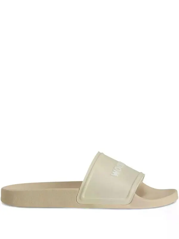 Woolrich Logo-embossed Slides - Neutrals