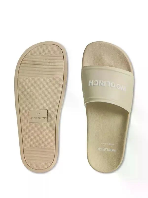 Woolrich Logo-embossed Slides - Neutrals