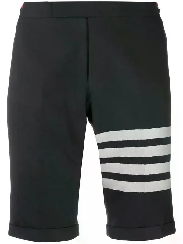 Thom Browne 4-bar Plain Weave Suiting Shorts - Blue