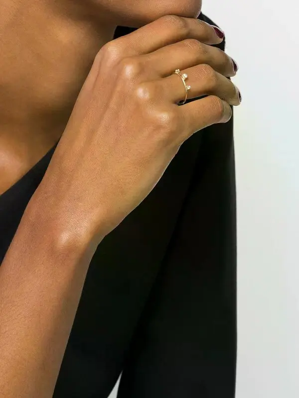 Mizuki 14kt Yellow Ring With Diamonds