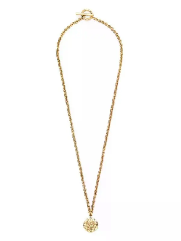 PATOU Logo-engraved Coin Necklace