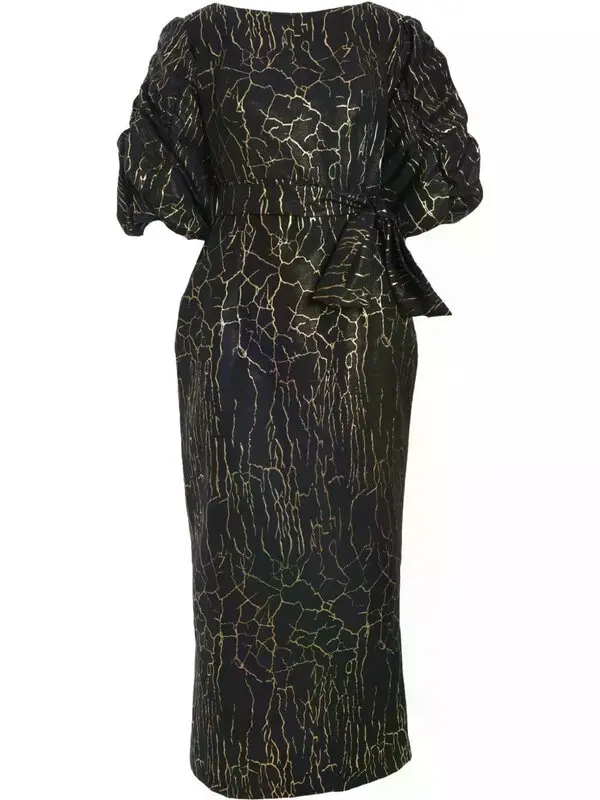 BARUNI Sedum Midi Dress - Black