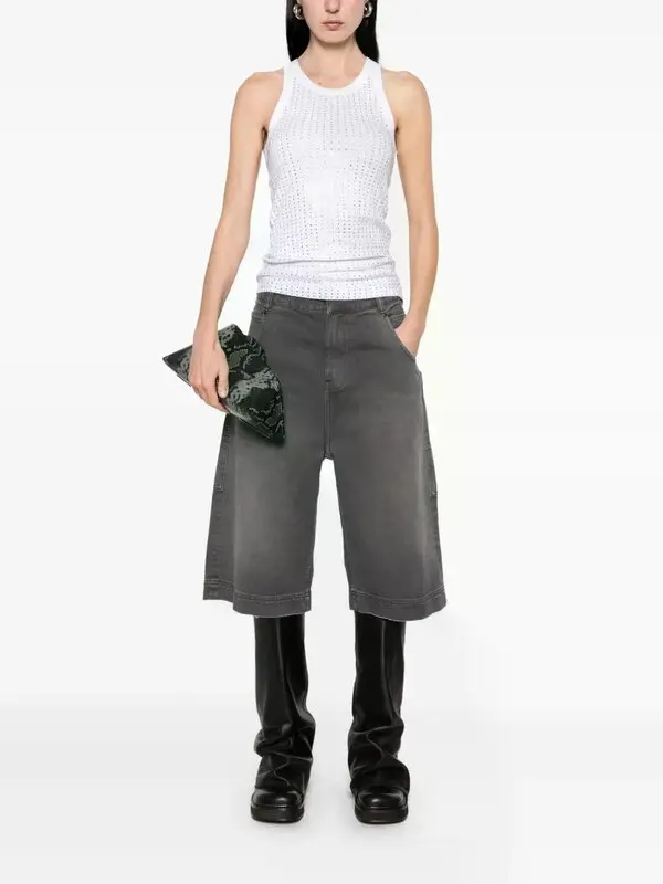 Attico Rhinestone-embellished Tank Top