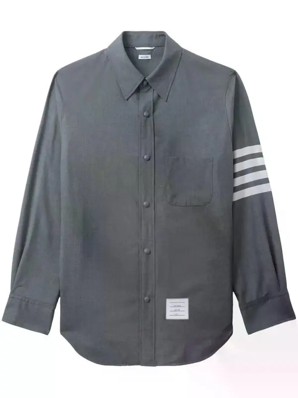 Thom Browne Snap Front Shirt Jacket