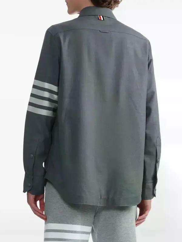 Thom Browne Snap Front Shirt Jacket