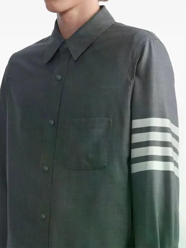 Thom Browne Snap Front Shirt Jacket