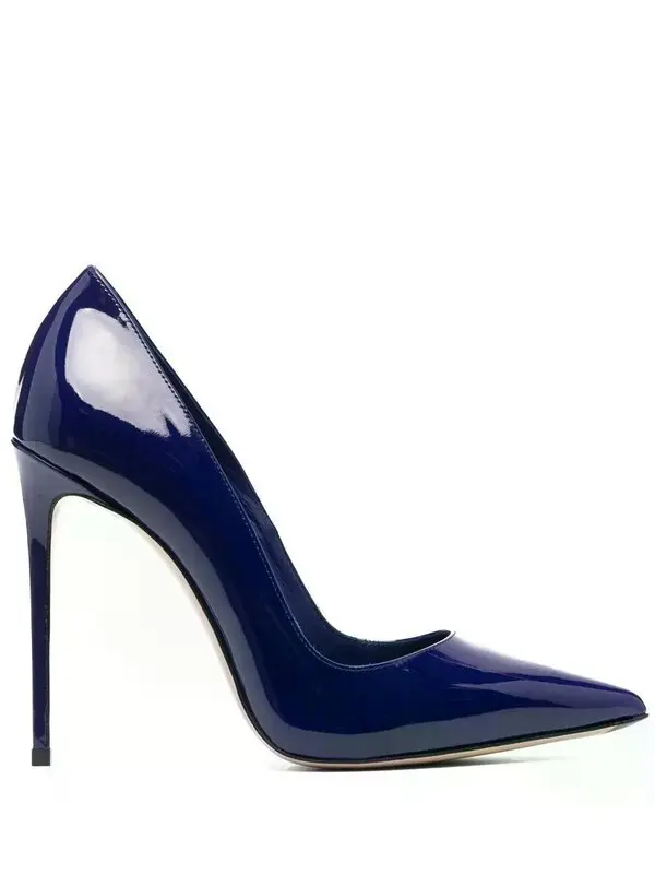 LE SILLA 125mm Eva Patent Leather Pumps - Blue