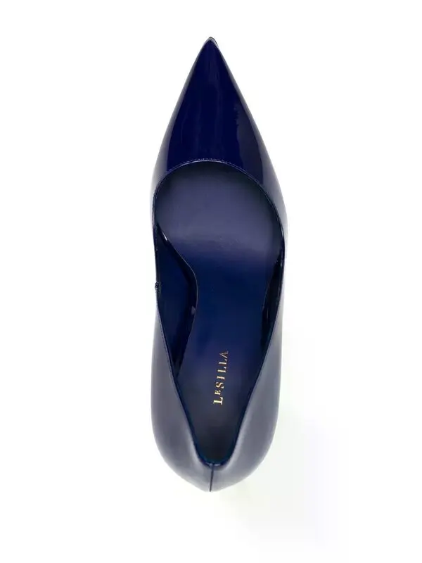 LE SILLA 125mm Eva Patent Leather Pumps - Blue