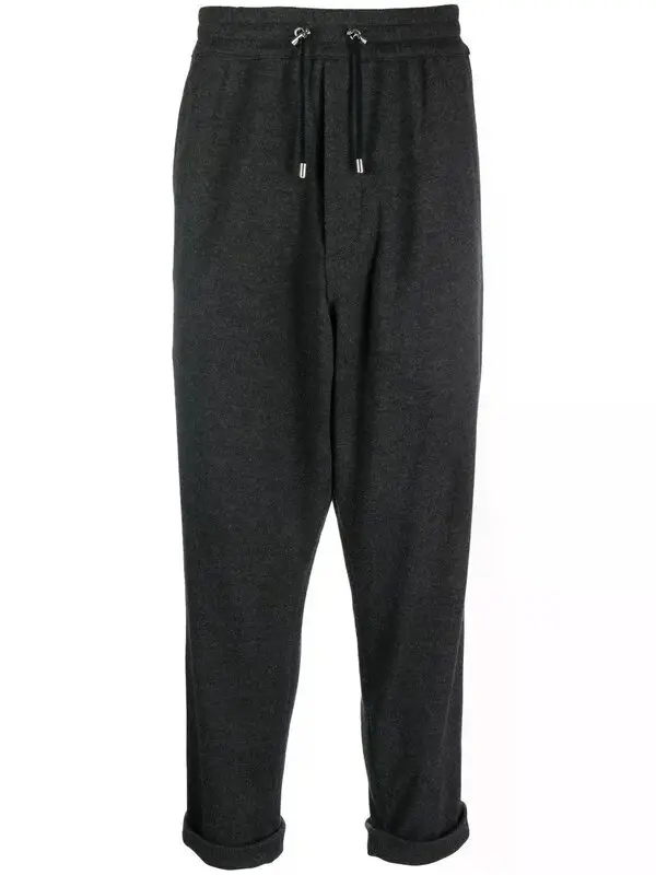 Balmain Low-crotch Drawstring-waist Trousers - Grey