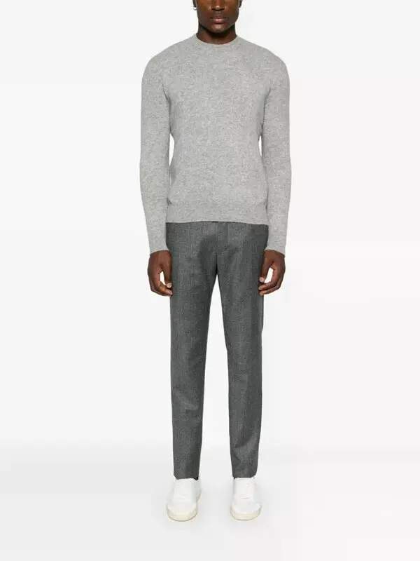Eleventy Mélange Cashmere-silk Sweater