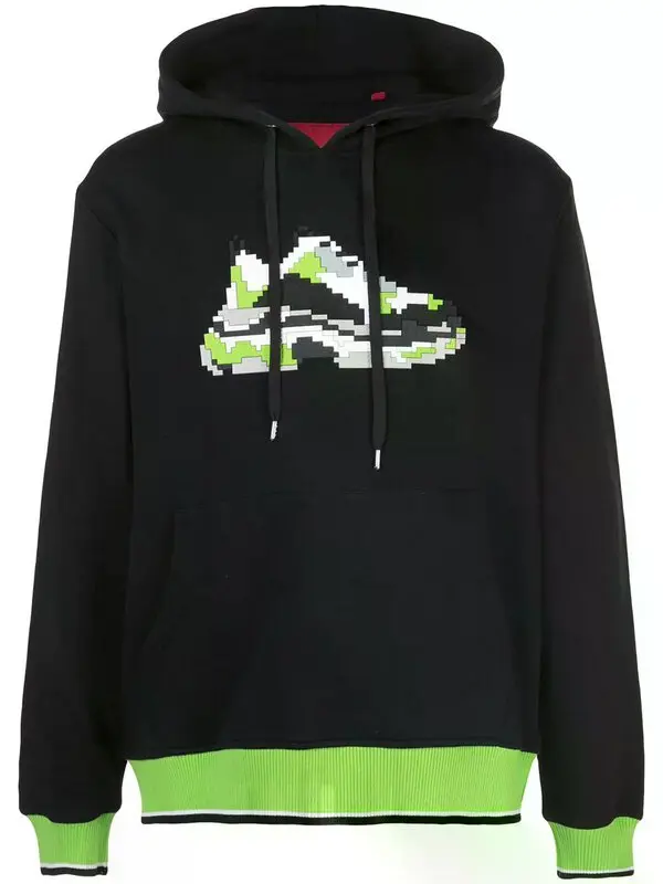MOSTLY HEARD RARELY SEEN 8-BIT Mint Wave Jersey Hoodie - Black