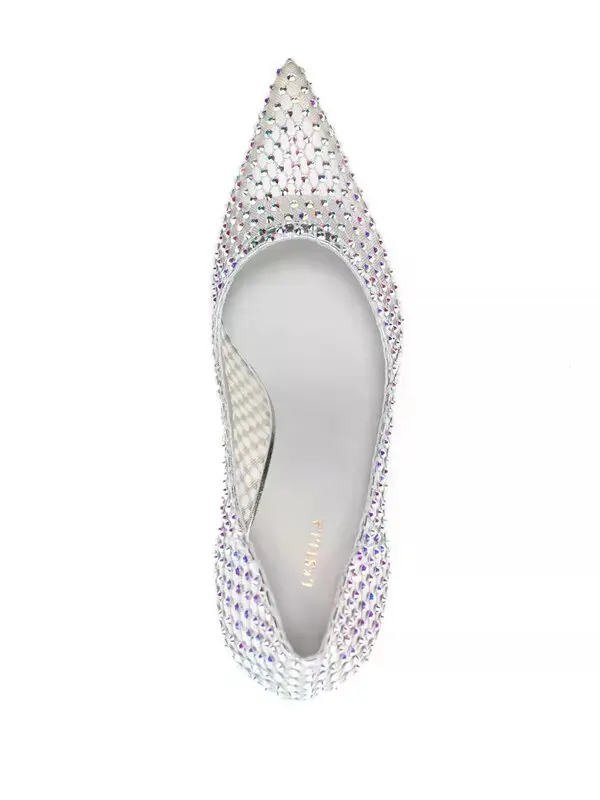 LE SILLA Gilda 90mm Crystal-embellished Pumps