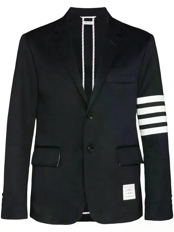 Thom Browne Unconstructed 4-bar Single-breasted Blazer