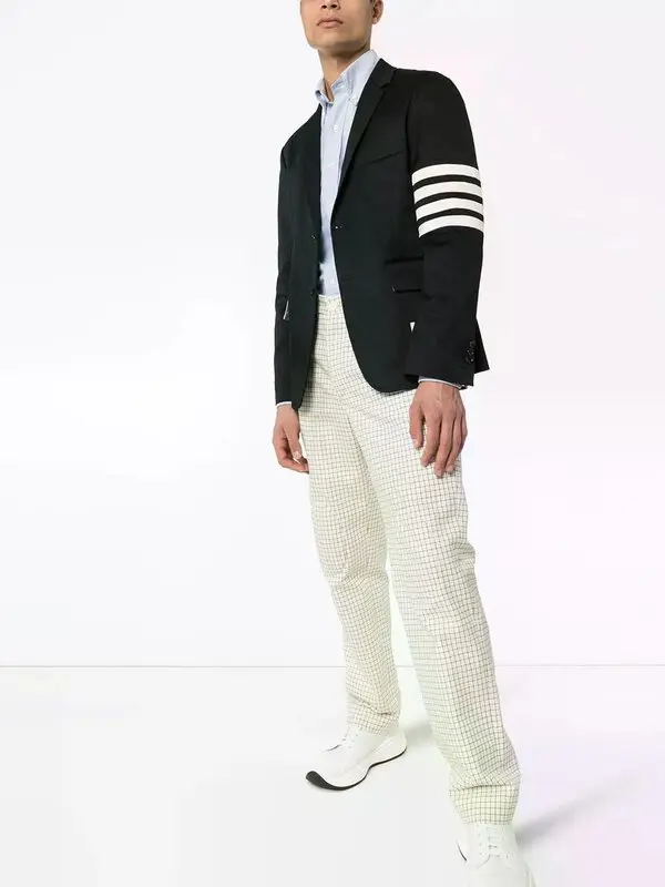 Thom Browne Unconstructed 4-bar Single-breasted Blazer