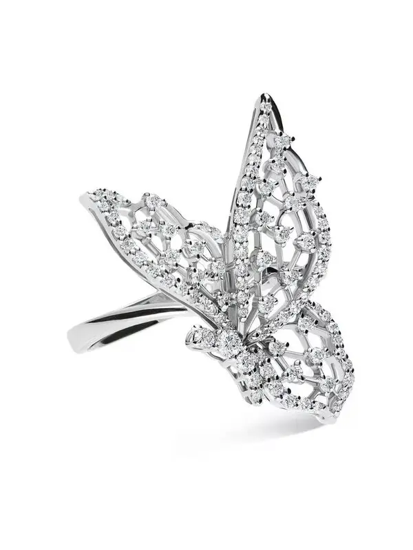 LEO PIZZO 18kt White Gold Light Wings Ring